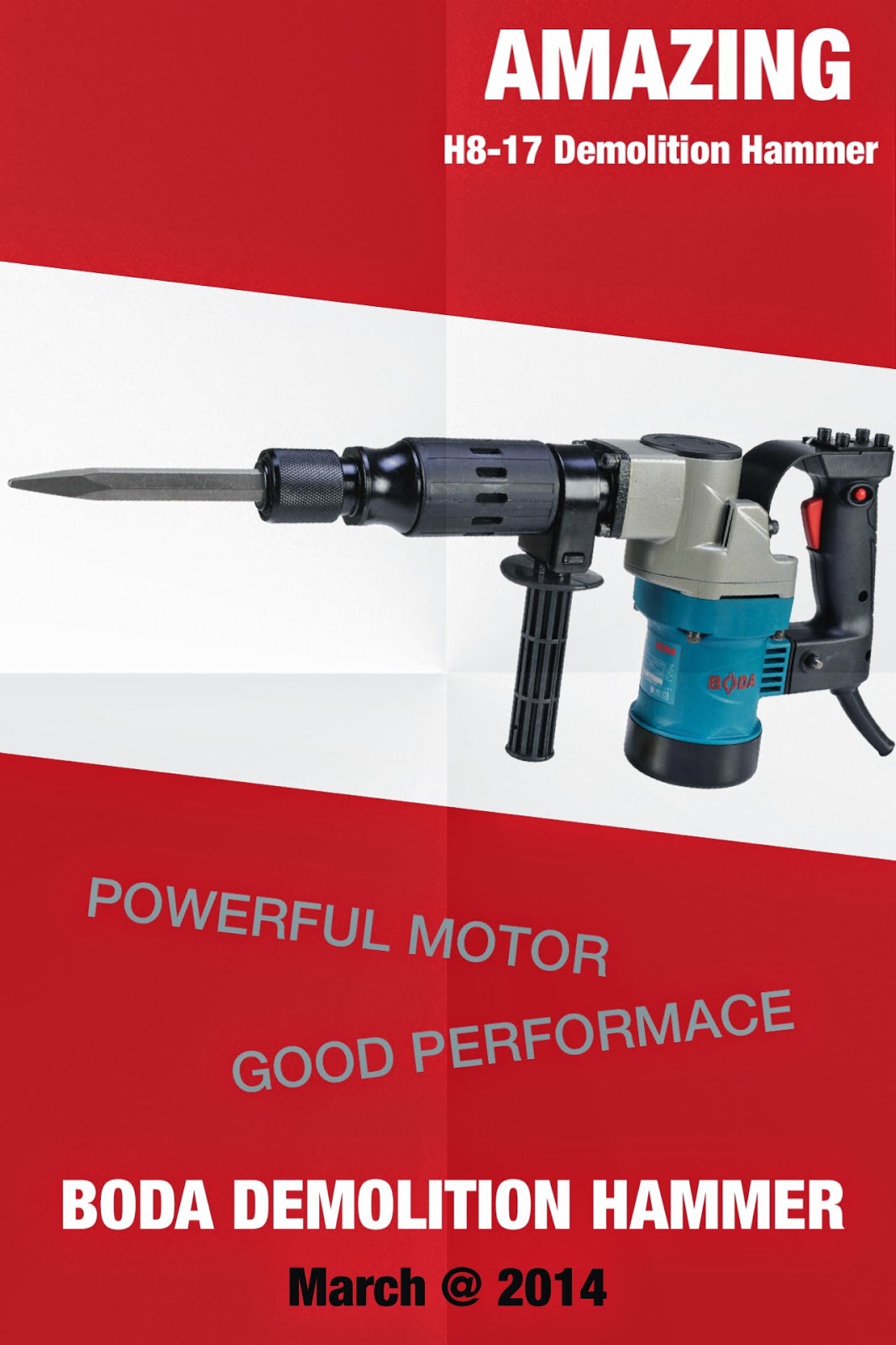 BODA POWER TOOLS : BODA DEMOLITION HAMMER 0810