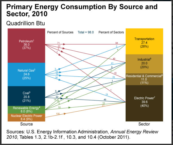 Green Risks: Energy Consumption in the US 2010