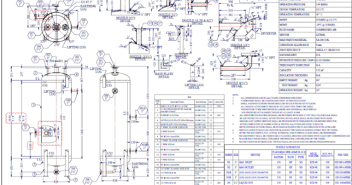 Pressure Vessel Design & Drafting Using Solidworks