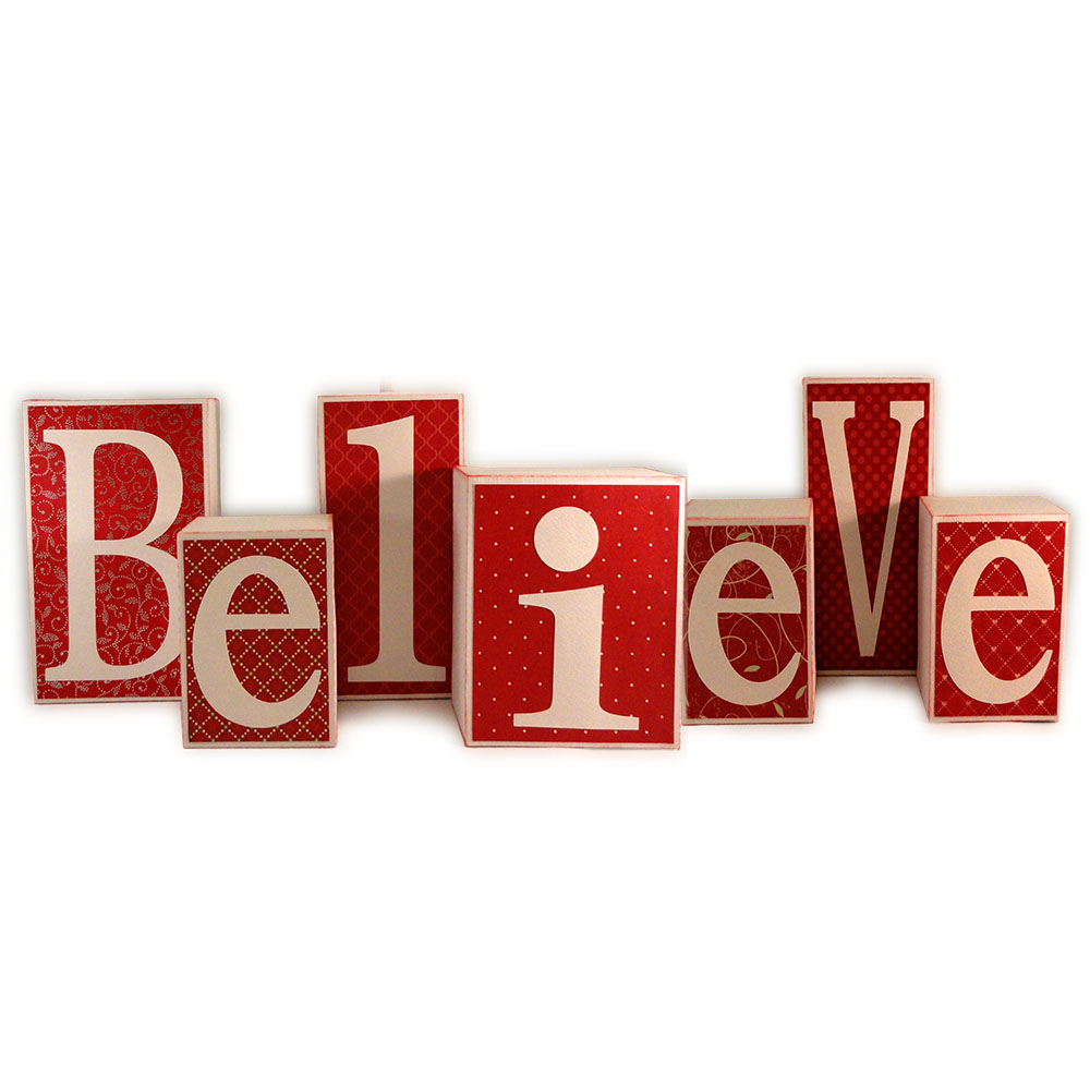 Needles 'n' Knowledge: Believe Blocks Nativity Ensemble