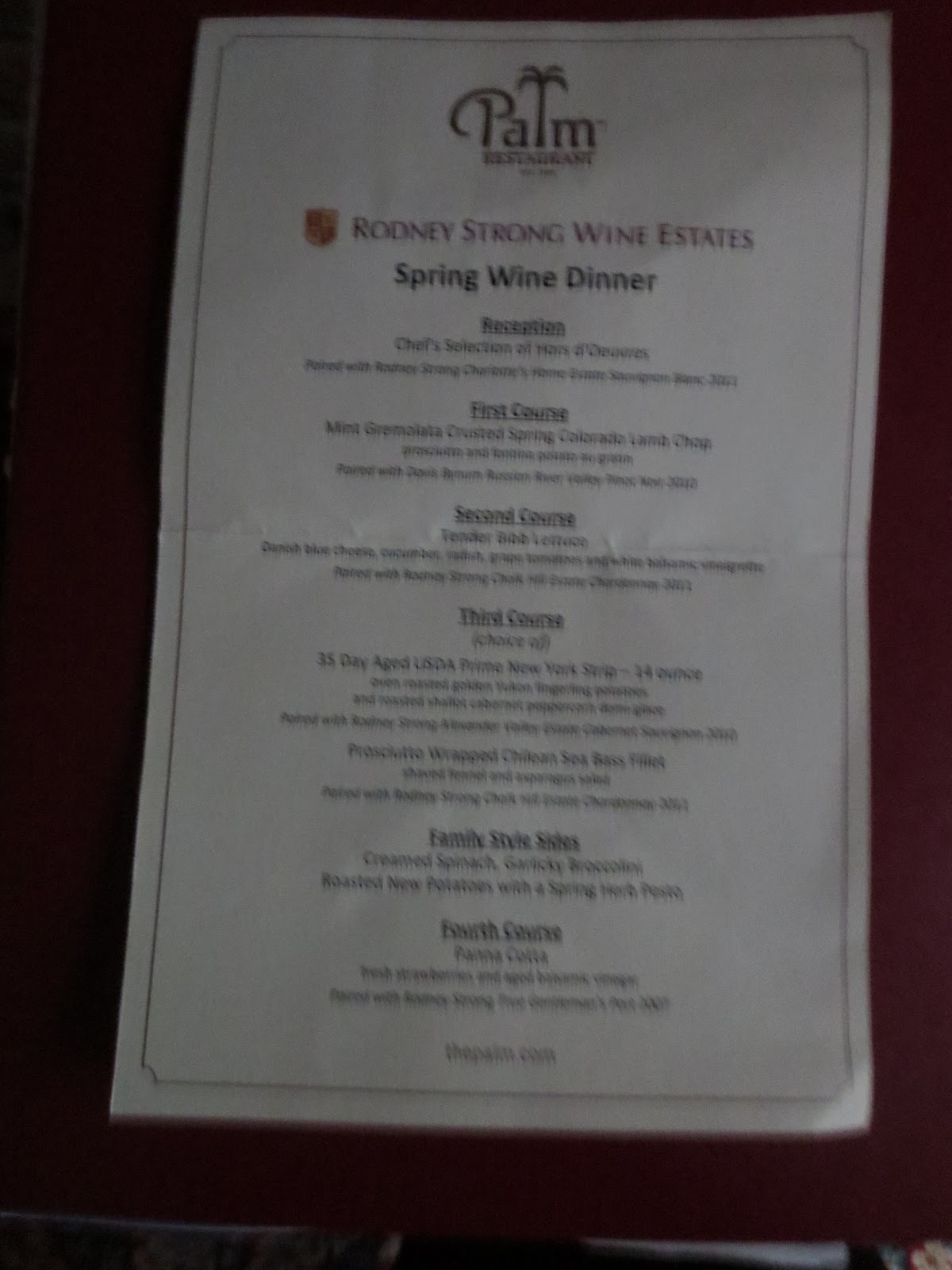A.W.E.some Food and Drinks: Rodney Strong Spring Wine Dinner