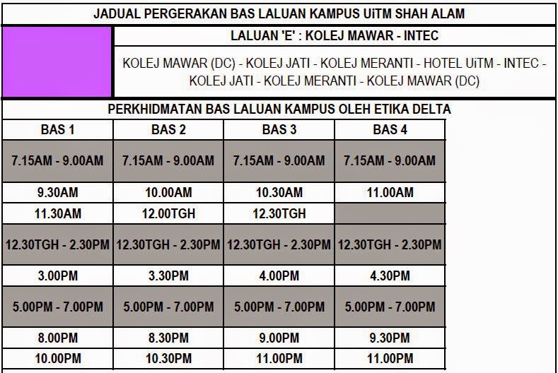 CERITA IZWAN: Masa dan Perkhidmatan Bas Shuttle di UiTM Shah Alam