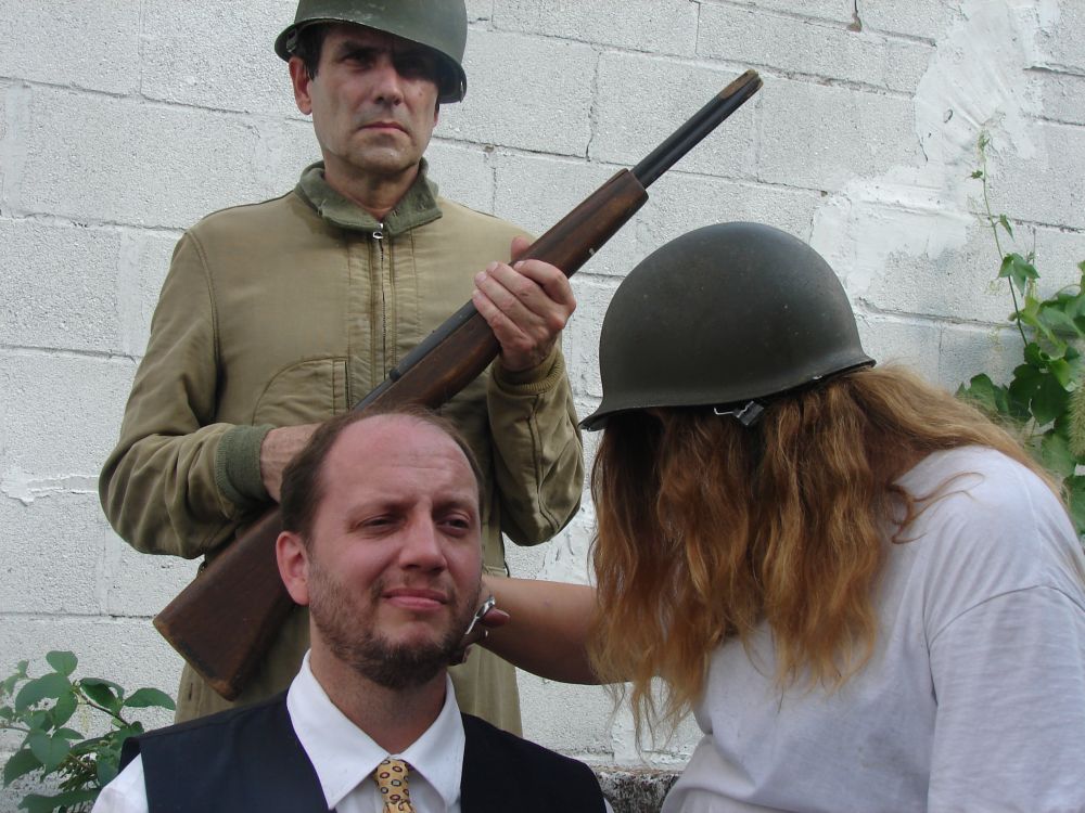 Poetry Scores: How we came to shoot a zombie barber with a straight razor