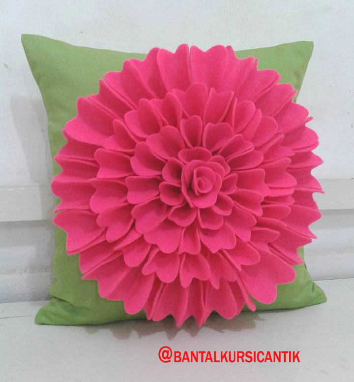 Sarung Bantal Bunga - Bantal Kursi Cantik