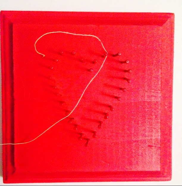 Now the fun begins. Chooseyour string — I used yellow thread from a ...