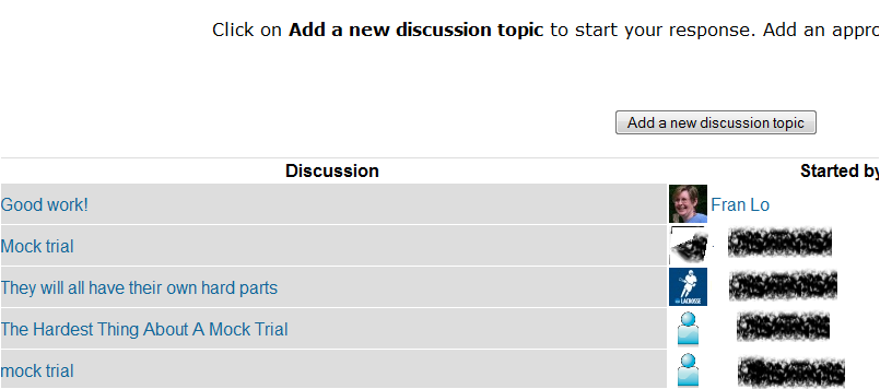 Adventures in online teaching: Using discussion format to encourage ...