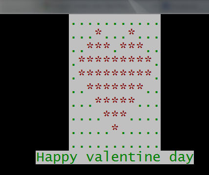 We programmer !: Make heart shape using C