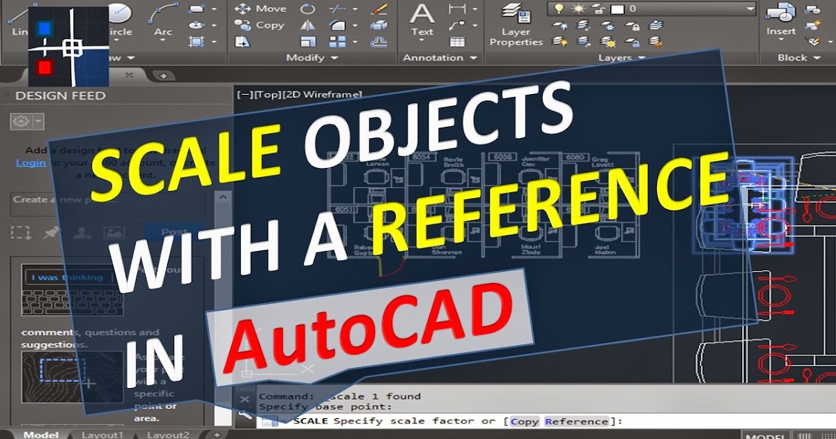 AutoCAD: Tutorials, Tips and Tricks: Scale Objects with a Reference in ...