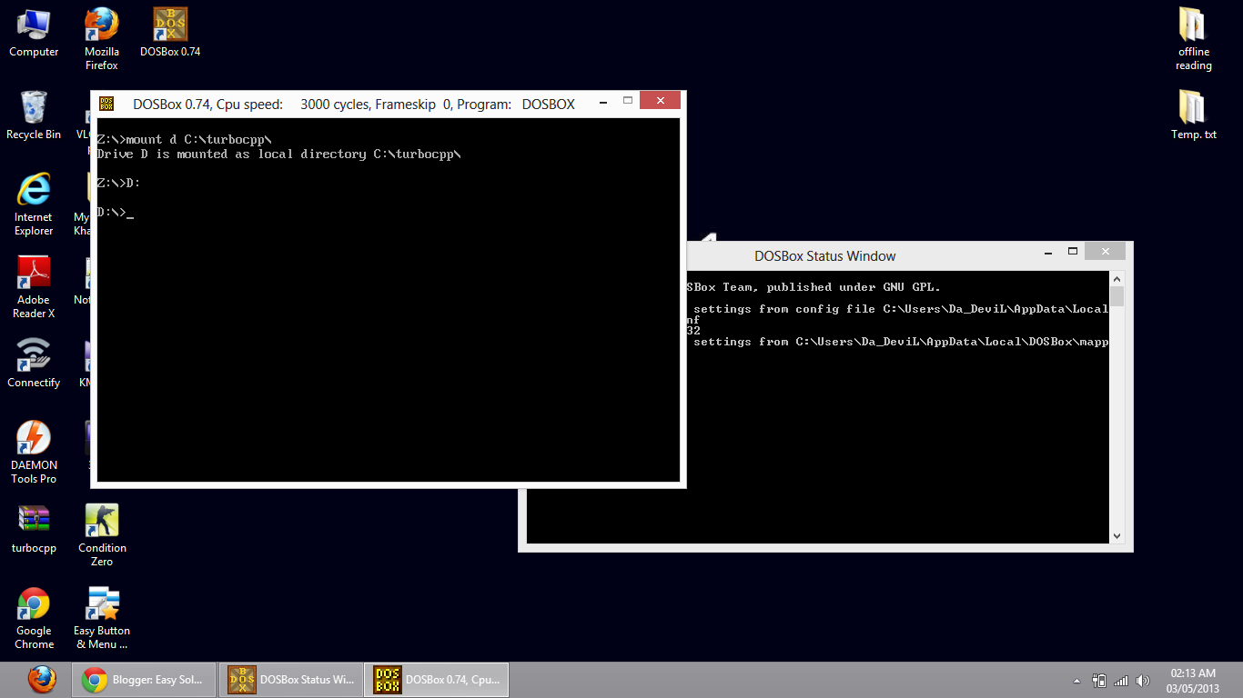 [fixed] How to install Turbo C++ on windows 8 x32/x64 bit