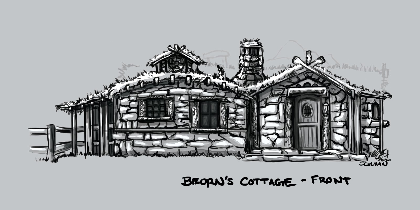 Lunatteo Art & Design Blog: Beorn's Cottage Concepts Continued
