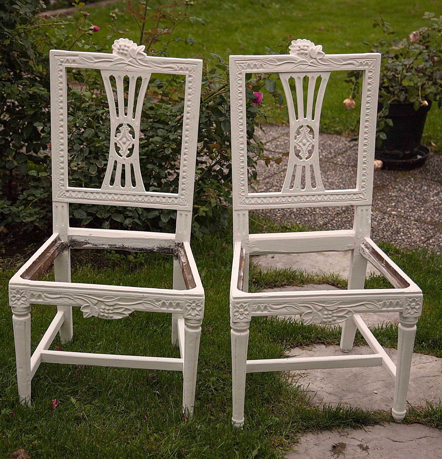 ROSE GARDEN Malevik: renovering av gamla Gustavianska stolar ~ makeover ...