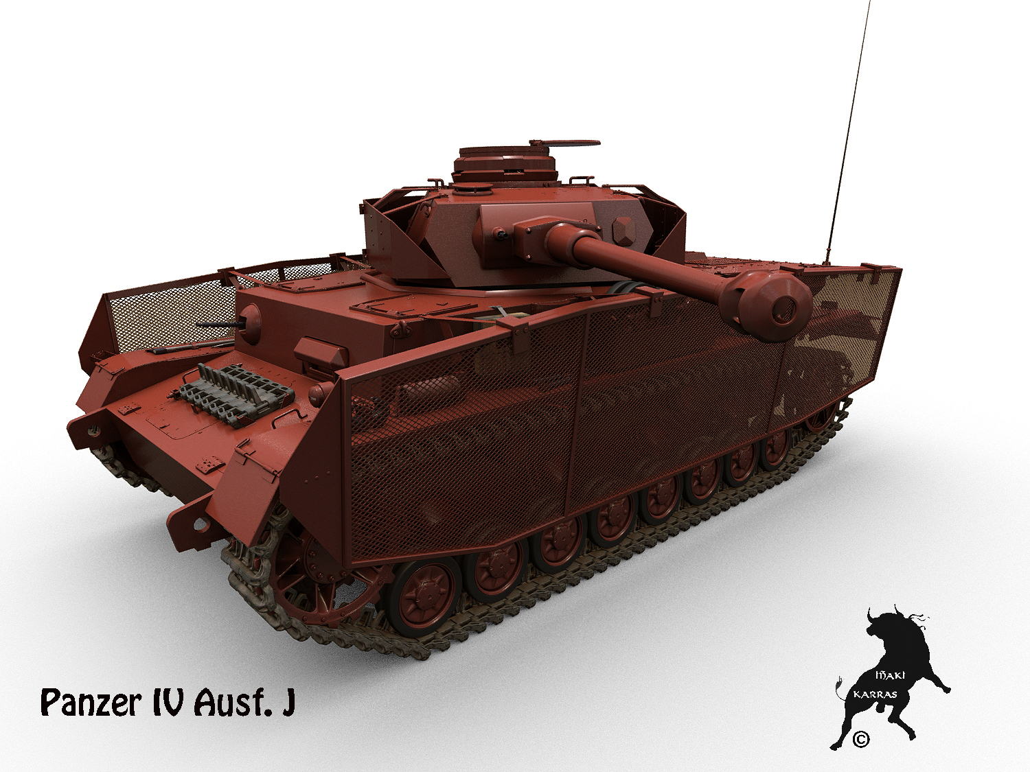 Modelos 3D: Panzer IV Ausf. J Late