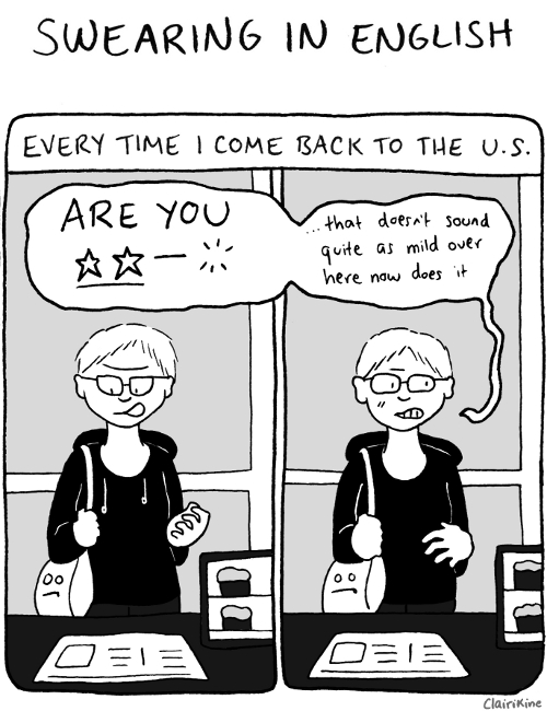 Clairikine Comics: Swearing In English