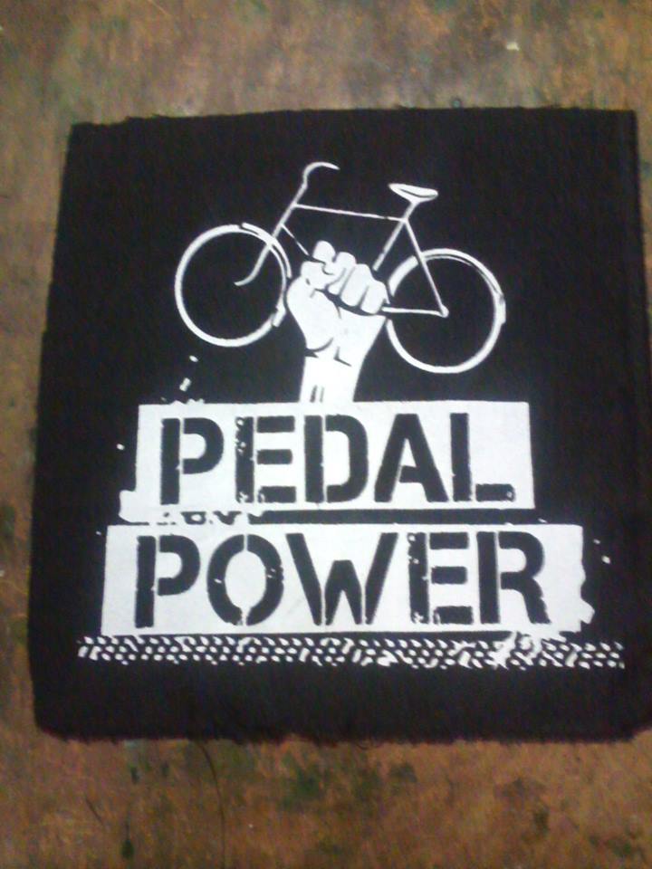 knupSilk - ESTAMPARIA/SERIGRAFIA: Pedal Power - Patch grande
