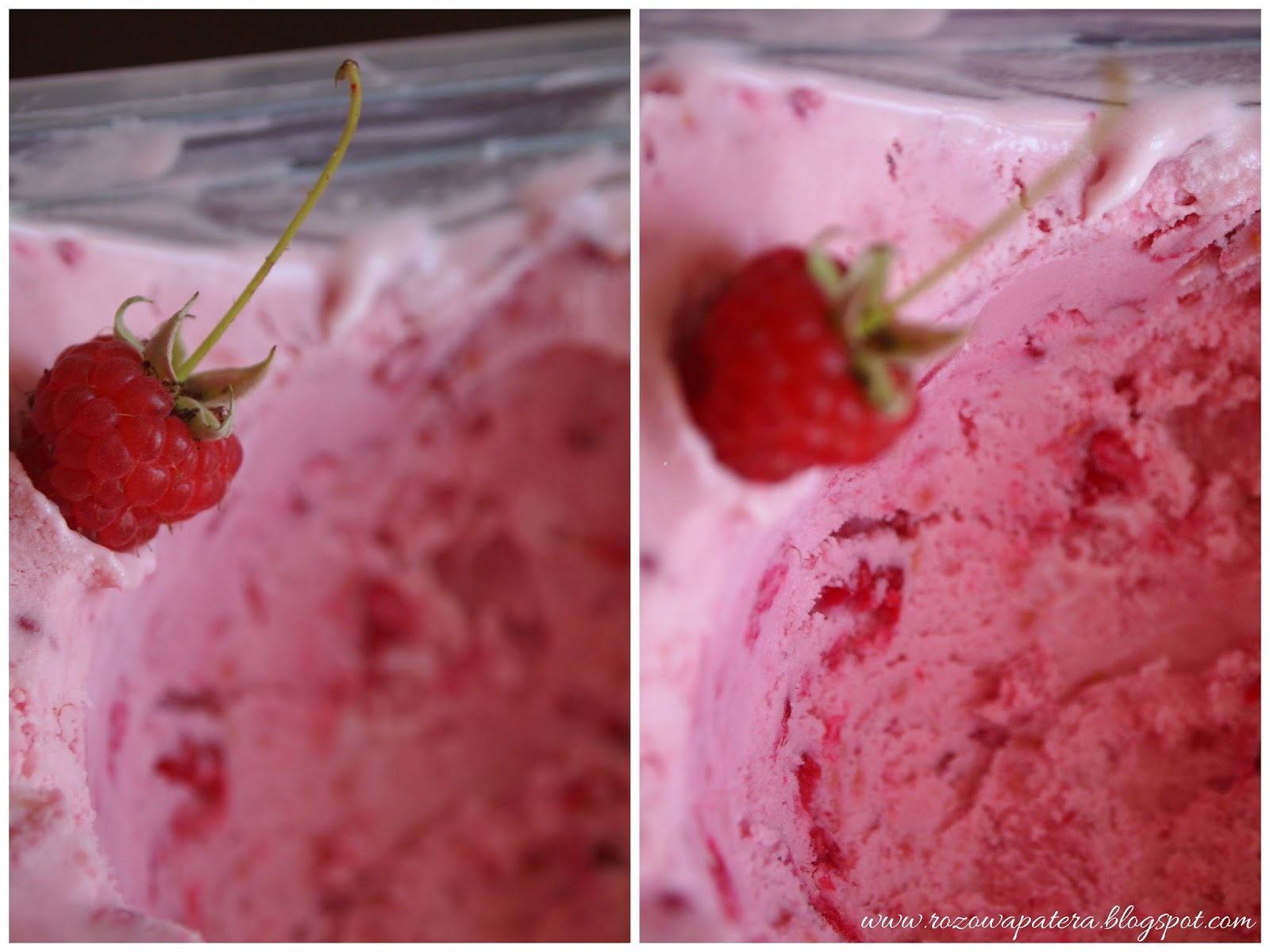 Różowa Patera: Lody malinowe
