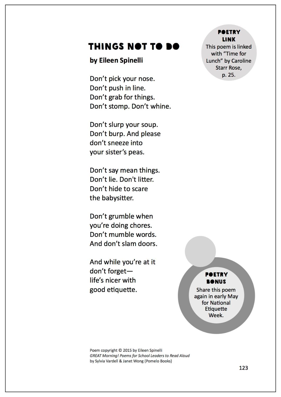 Wild Rose Reader: NPM: Two More Poems from GREAT MORNING!: Post #8