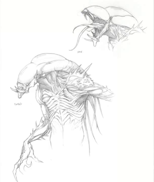 Alien Explorations: Alien Vs Predator Requiem: Predalien concept art ...