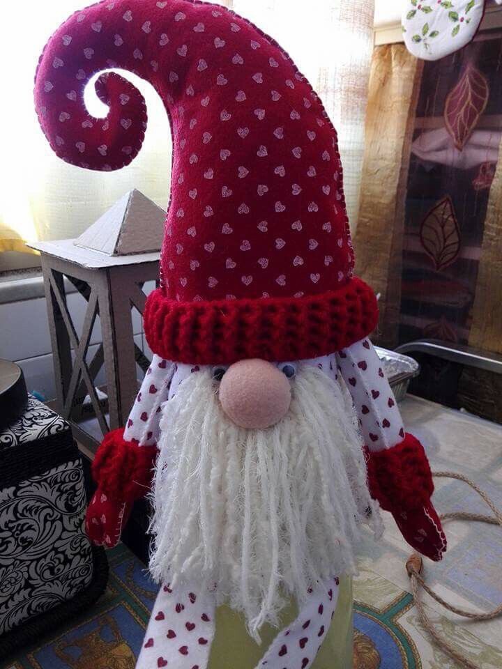 Gnomo de natal com molde para imprimir - Ver e Fazer