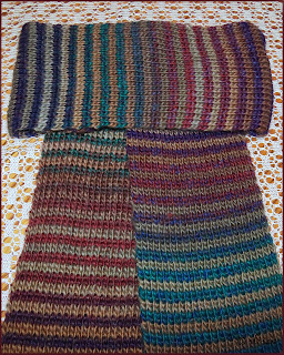 Slisen's Happy Place: Striped Ribbed Scarf