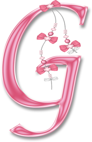 Bibi Leitura : Letras Personalizadas- Rosa com laços