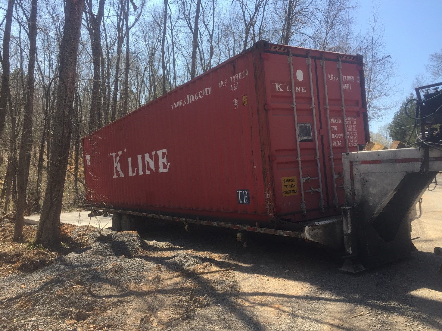 Container Home: Delivering the First Shipping Container - 16 May 2015 ...