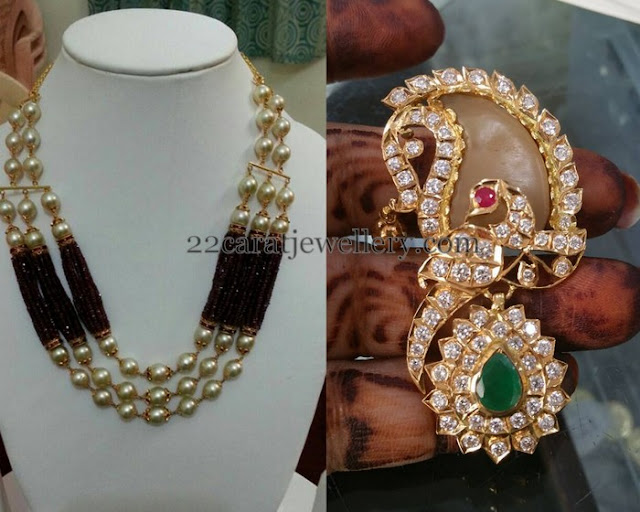 Tiger Nail Pendant in Peacock Style - Jewellery Designs