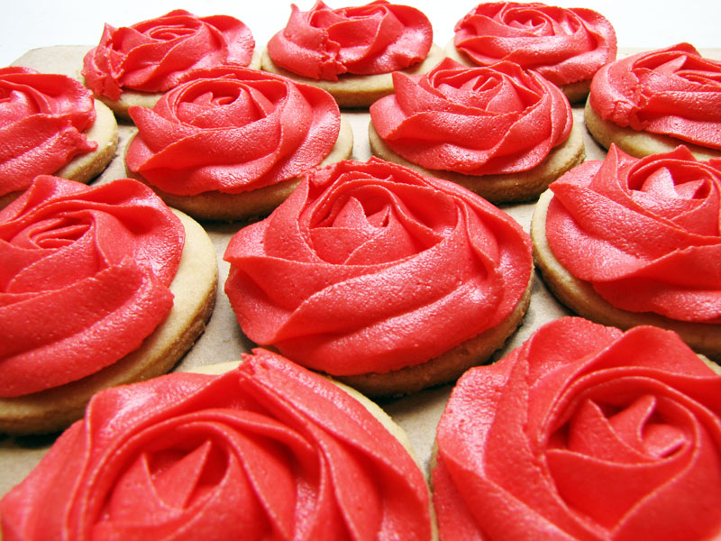 PETIT FOUR: Roses Cookies