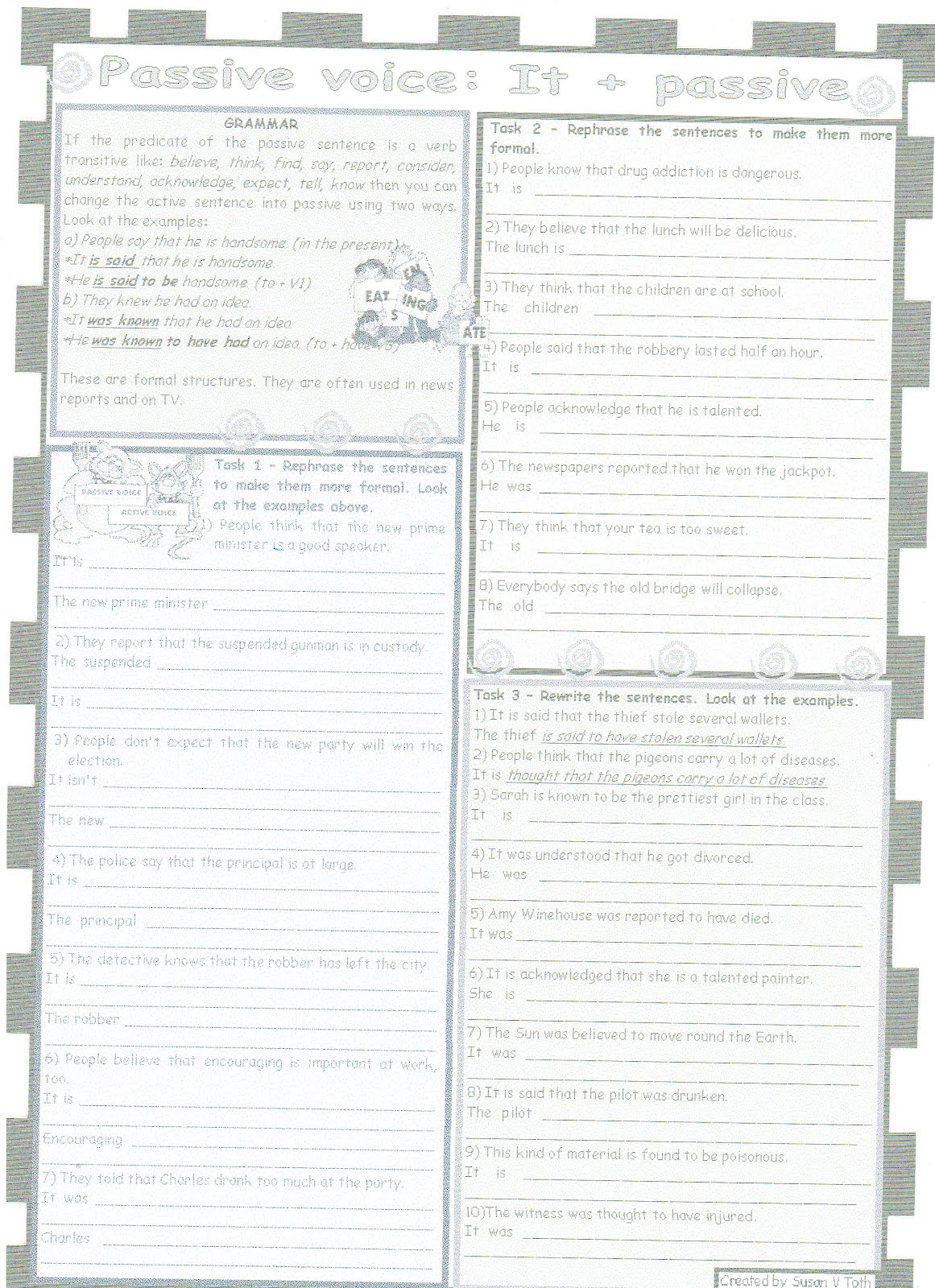 English For U PASSIVE SENTENCES REVISION english-for-u-passive-sentences-revision