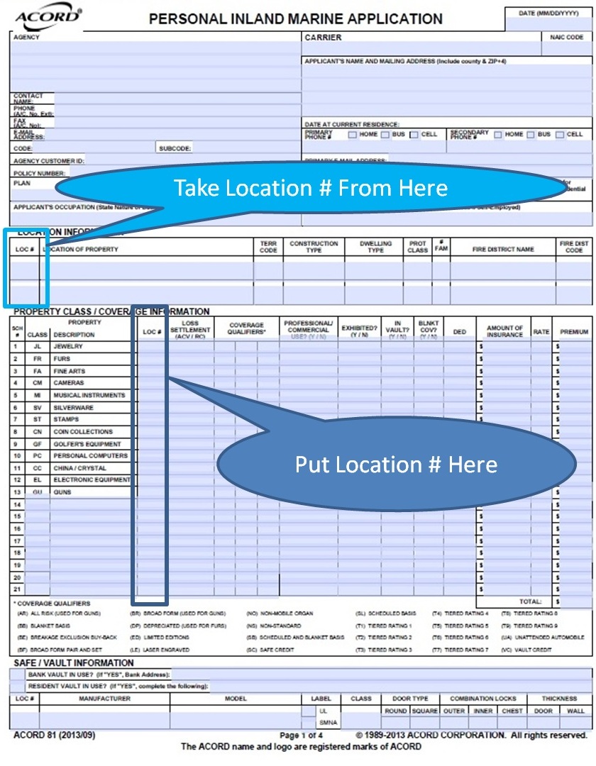 Simply-Easier-ACORD-Forms: Instructions for ACORD 81 Coverage Info and ...