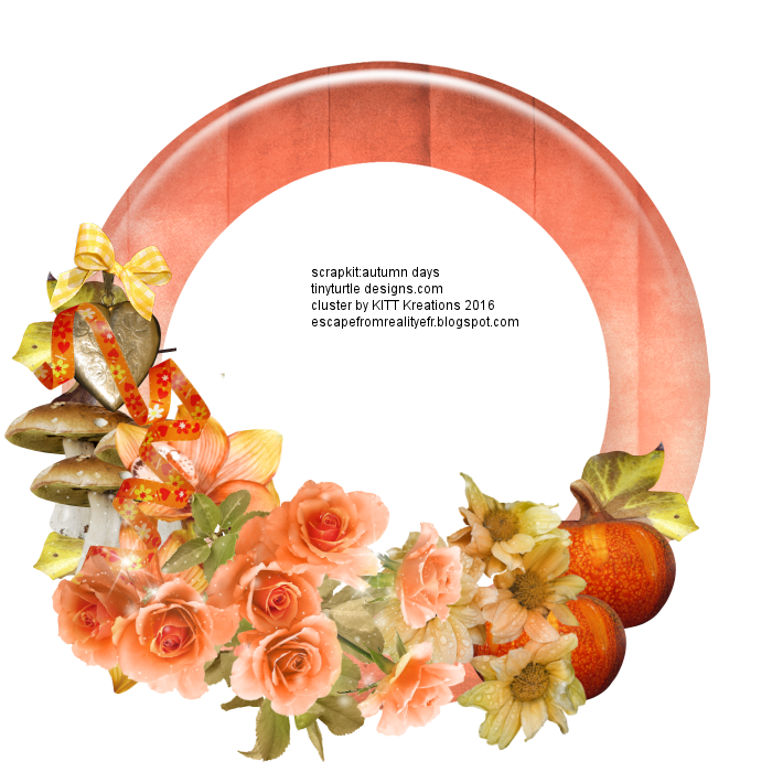 Escape From Reality Blog: Autumn Days Cluster Frames & Clusters