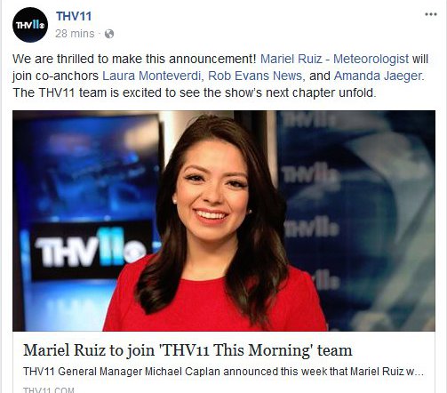 Arkansas TV NEWS: Ruiz Officially Joins KTHV Morning Team