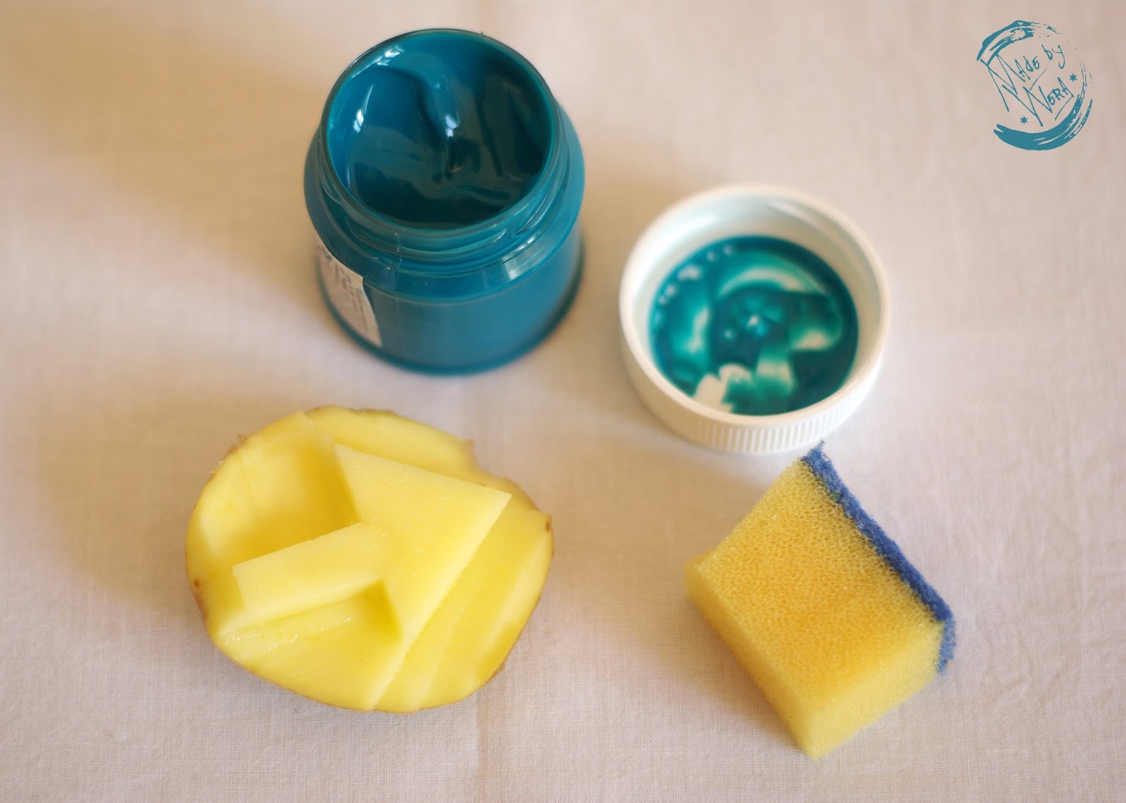 BLOCK PRINTING II - czyli co ma ziemniak do designu | madebywera