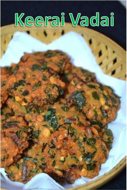 Vaniensamayalarai: Keerai Vadai / Spinach Vadai
