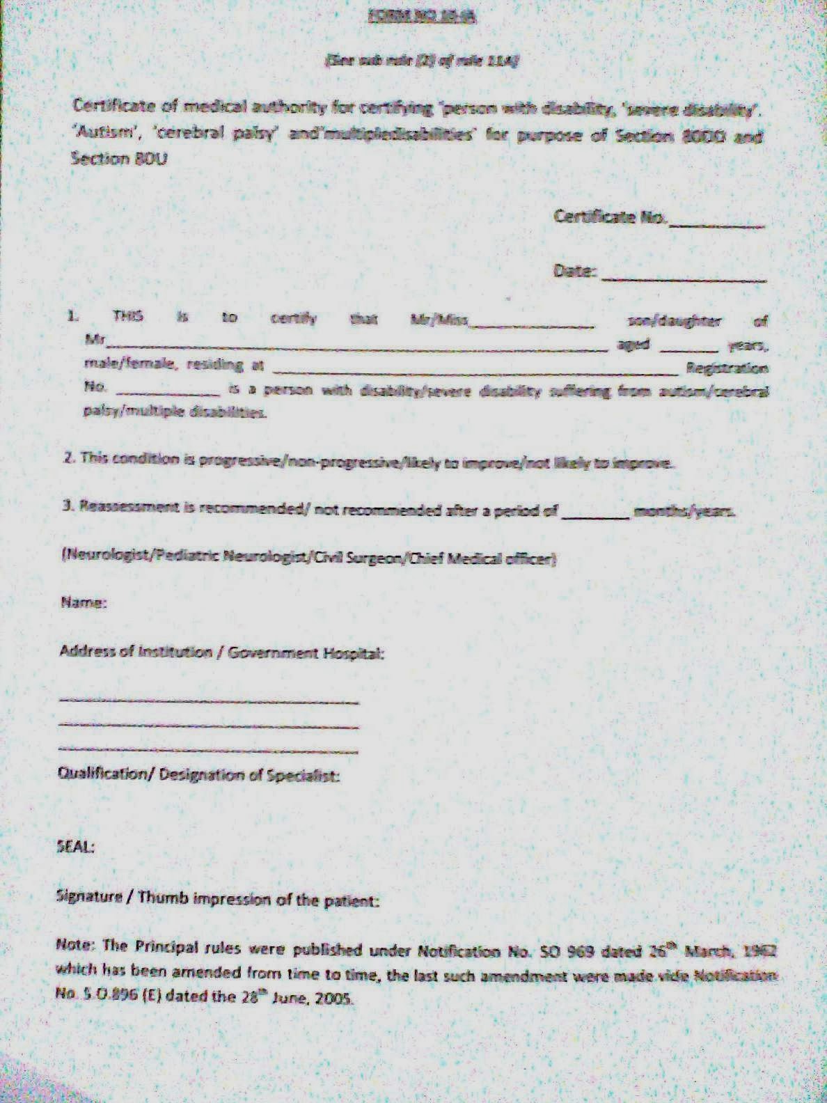TESTF-ARIYALUR: Certificate of medical authority for purpose of IT ...
