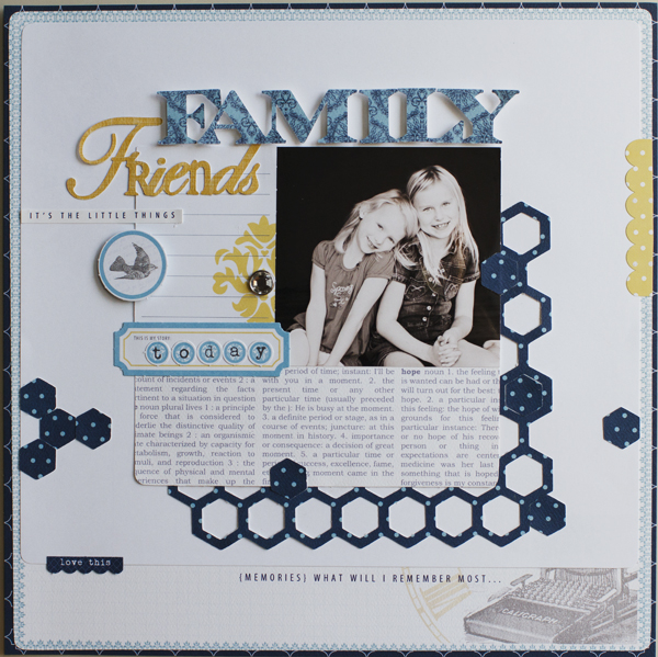 TERESA COLLINS DESIGN TEAM: Family Friends layout by Jamie Harder using ...