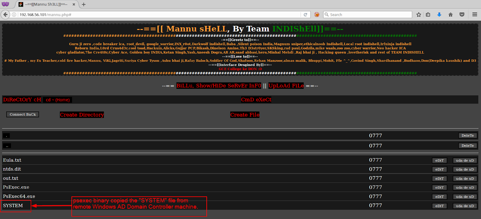 Remotely dump "Active Directory Domain Controller" machine user database using web shell | Start ...