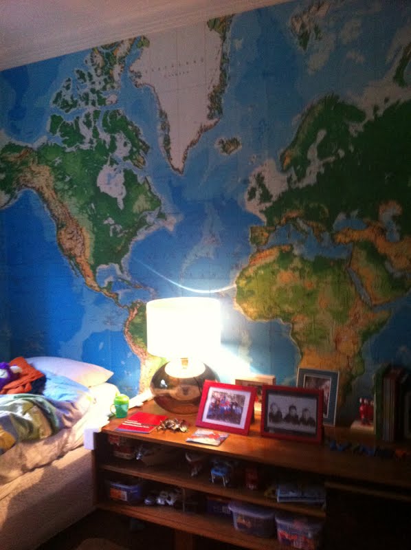 Lilyfield Life: World Map Mural Walls