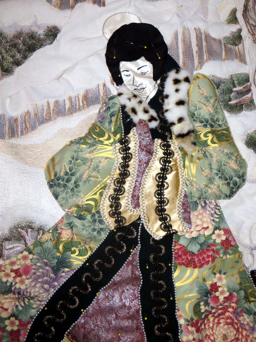 Creative Endeavors: Geisha in The Snow Art Quilt