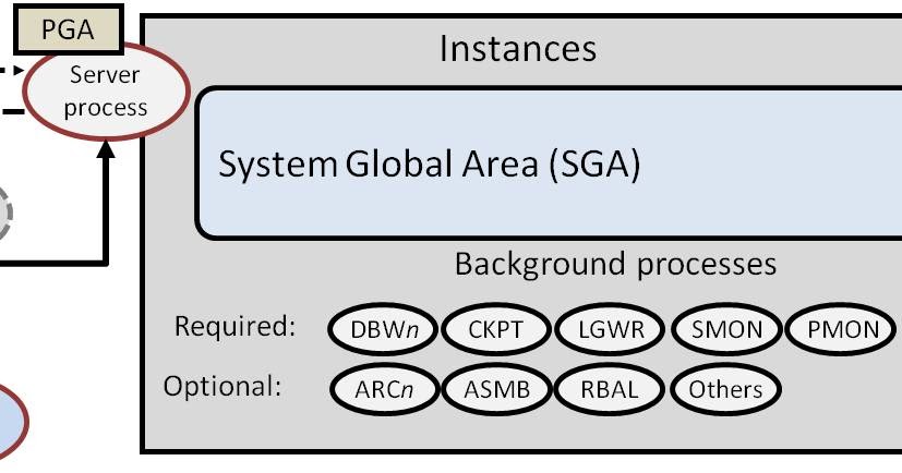 Database Info.: Oracle Process Structures