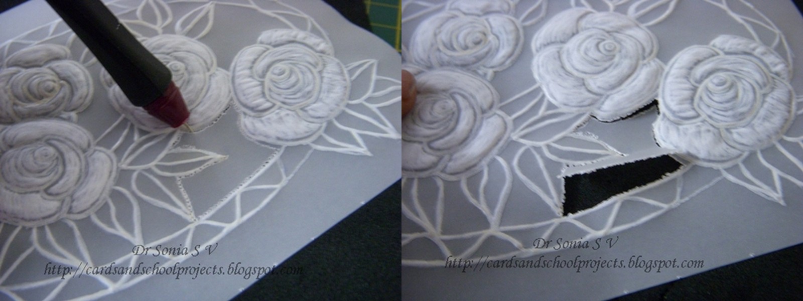 Cards and Crafts : Parchment Craft Card Roses and How to Make a ...