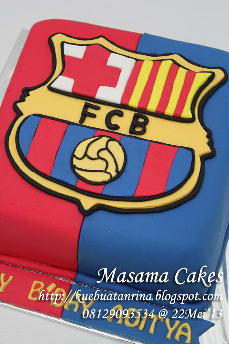 Masama Cakes: Barcelona FC Themed Birthday Cake Pesanan Mbak Meirsa...