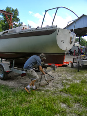 Ericson 25, Oystercatcher: Trailer to Jackstand Transfer, or How to ...