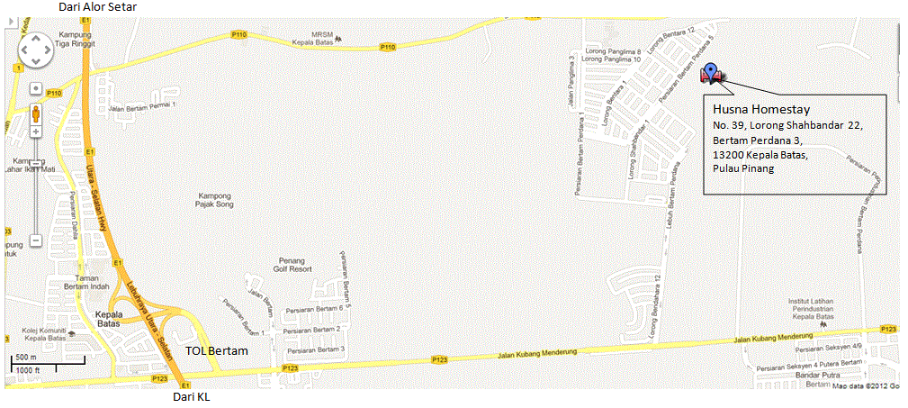 Husna Homestay, Bertam, Kepala Batas, P. Pinang