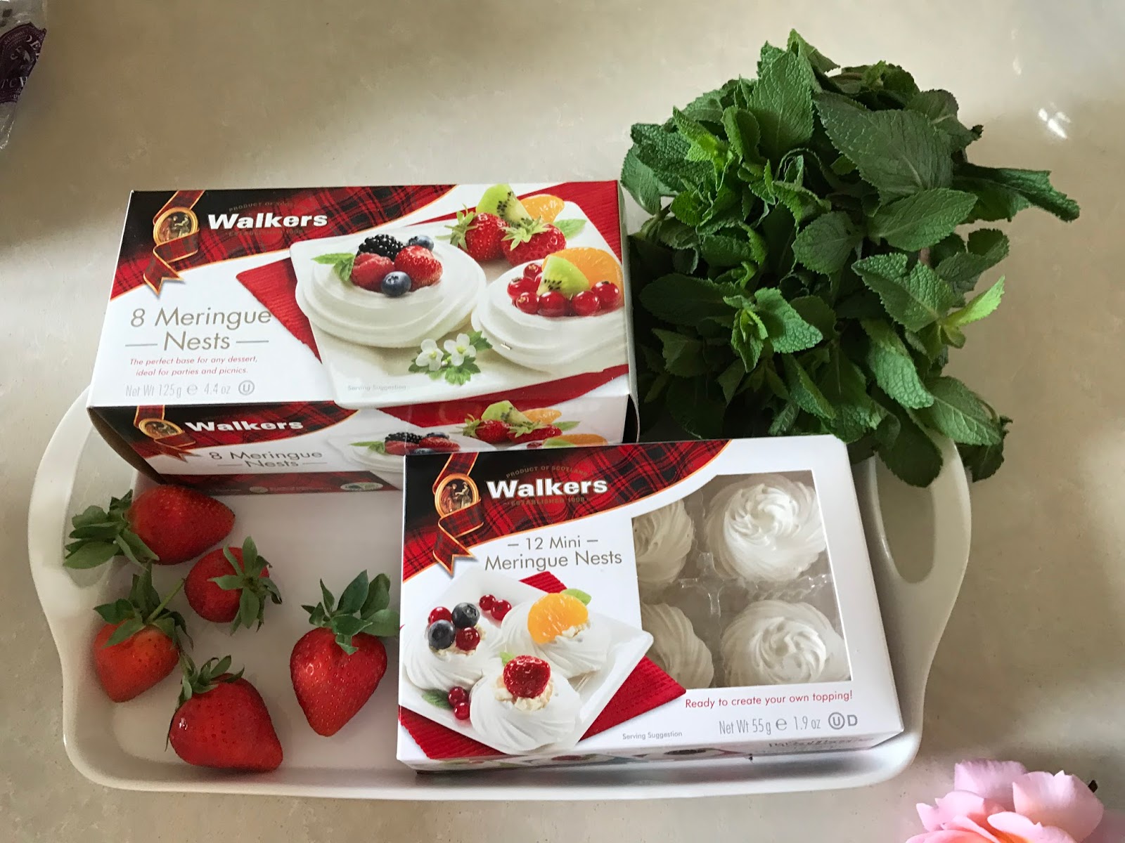 Recipe - Summery Mini Pavlovas with a Rose and White Chocolate Cream ...