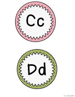 Polka Dot Firsties: Pin It to Win It: Word Wall