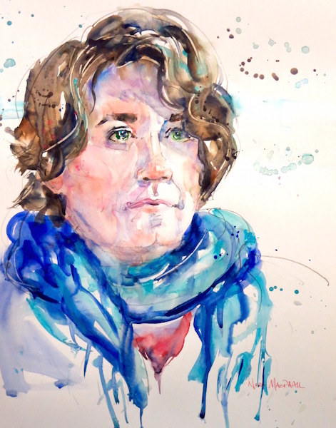 NORA MacPHAIL - ARTIST: turquoise scarf