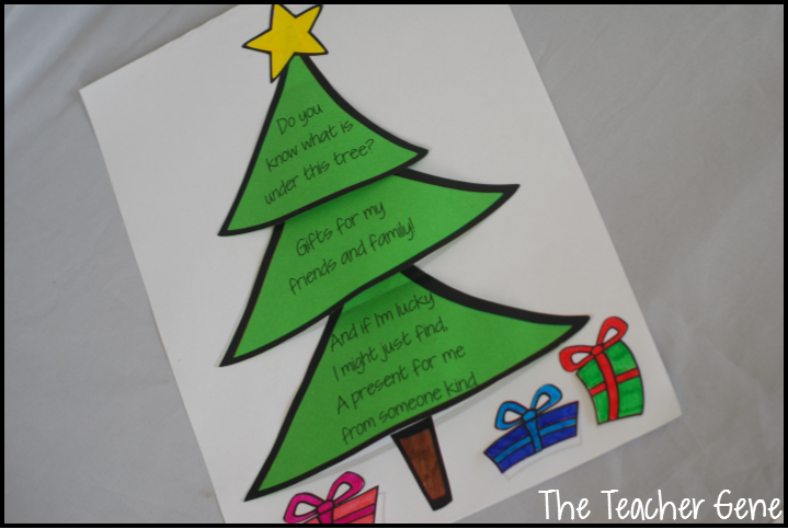 The Teacher Gene: Christmas Tree Craftivity and Freebie
