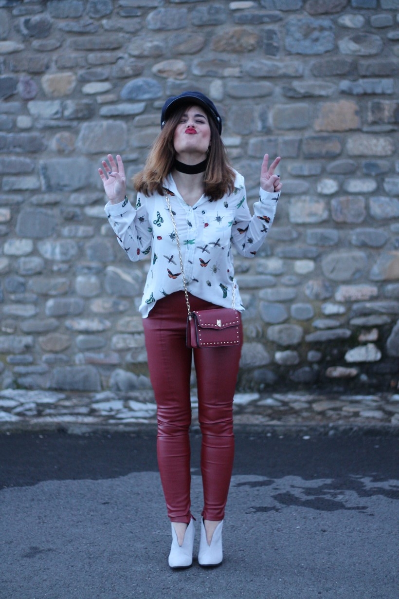 THE DREAM IS PARIS: How to wear burgundy lader pants