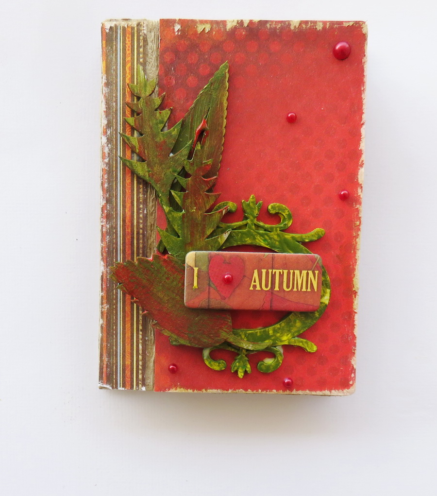 Tando Creative: I love Autumn mini book cover with Irit