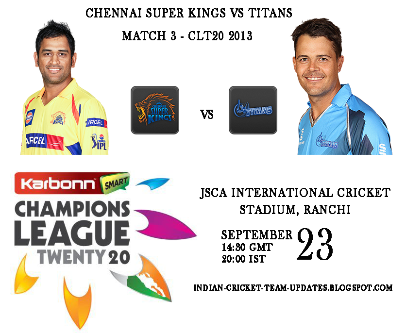 Preview: Chennai Super Kings vs Titans, Match 3 - CLT20-2013 ~ Indian ...